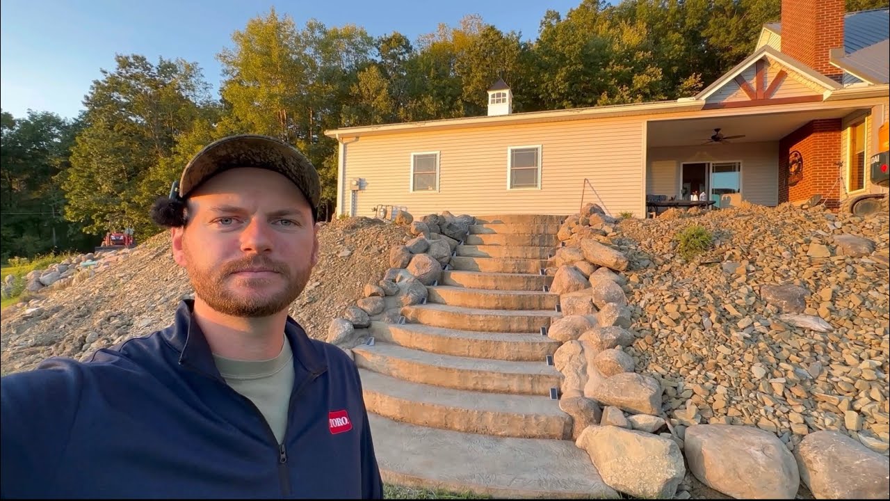 DIY Landscape Transformation - Start To Finish Time Lapse - YouTube