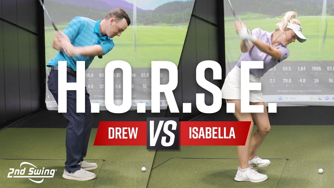 H.O.R.S.E. Golf Challenge | Drew vs Bella McCauley - YouTube