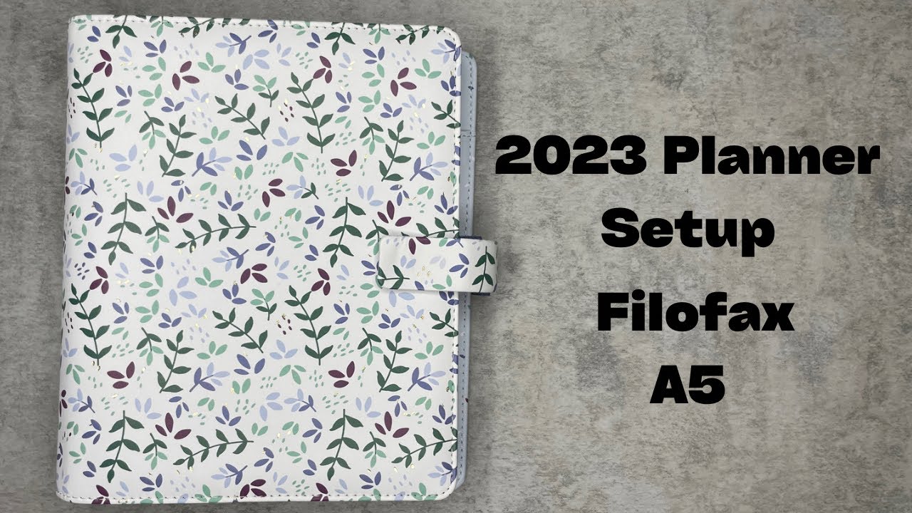 2023 Planner Setup | A5 Filofax | Filofax Inserts | Simple Planning ...