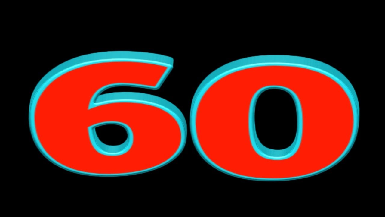 60 seconds countdown timer with alarm #timer #countdown - YouTube