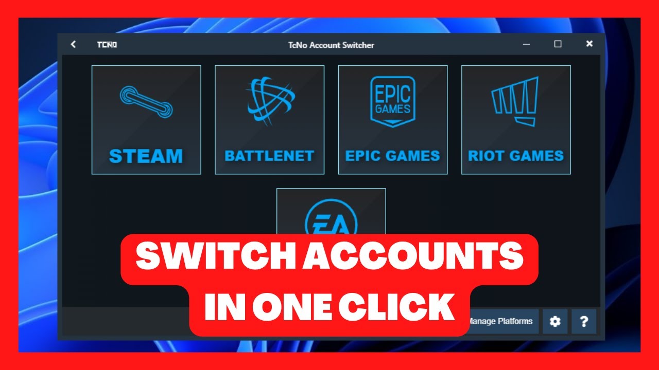 Switch Steam Accounts (And Other Launchers) In One Click - YouTube