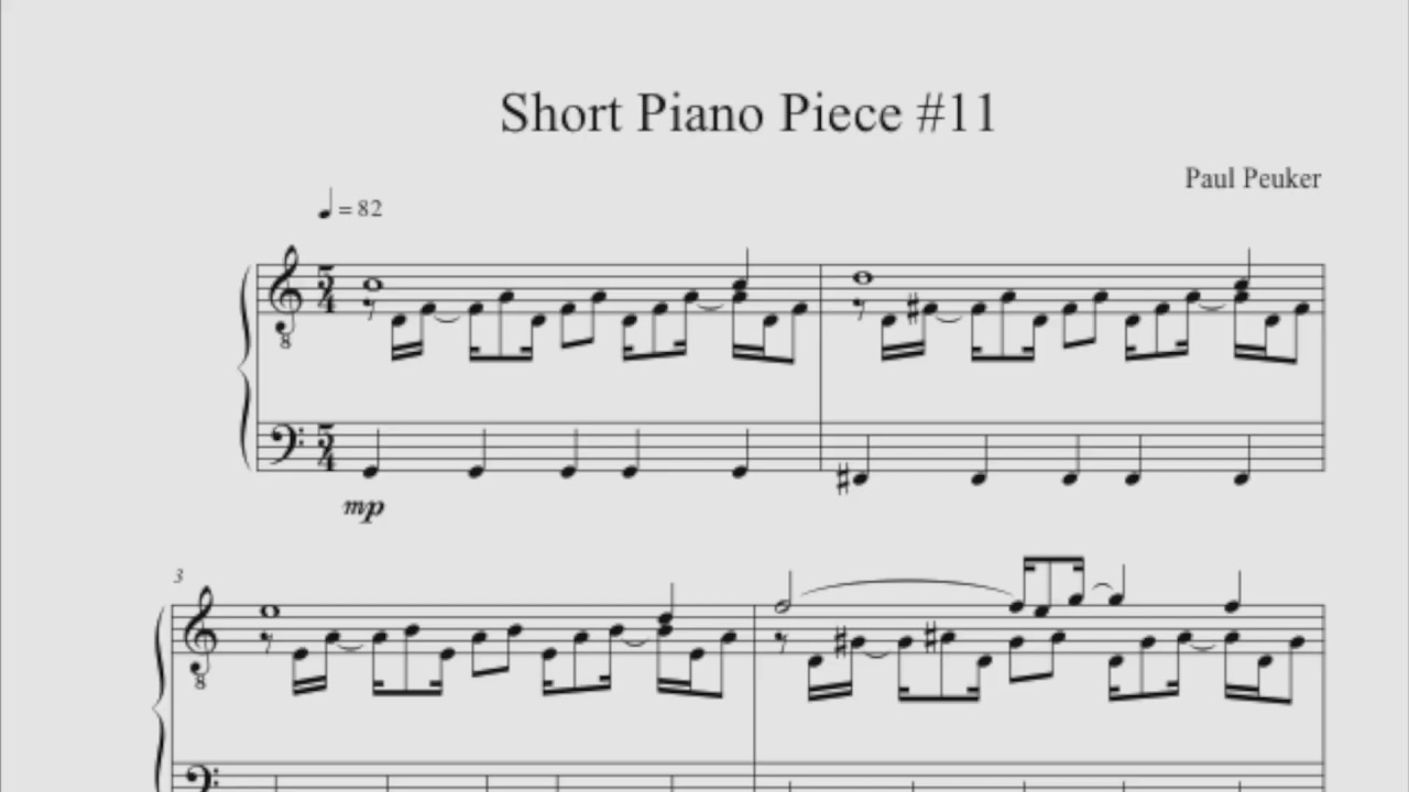 Short Piano Piece #11 - YouTube Music