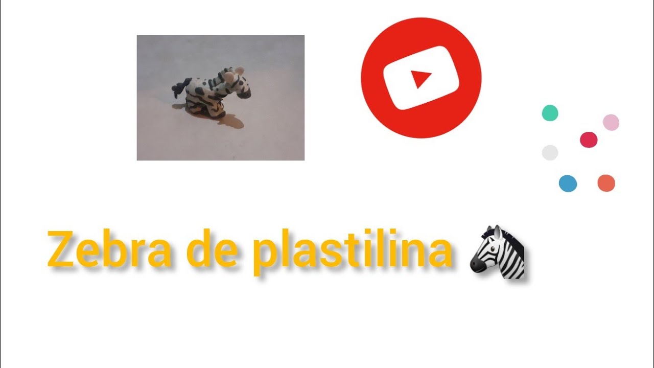 como hacer una zebra de plastilina🦓 - YouTube