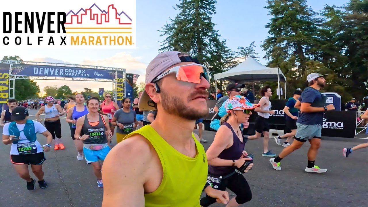 Running the 2024 Denver Colfax Marathon - YouTube