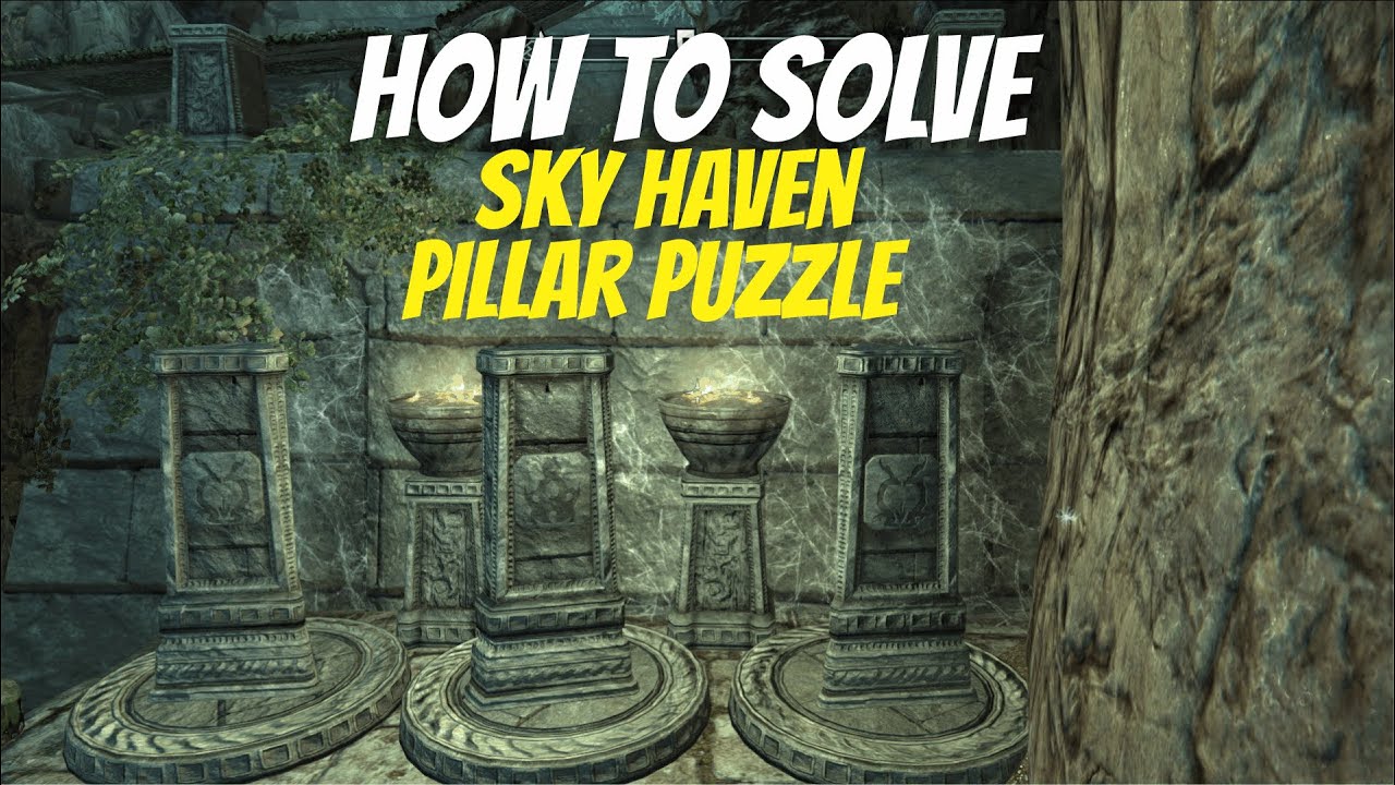 The Elder Scrolls V : Skyrim - Sky Haven Pillar Puzzle - YouTube