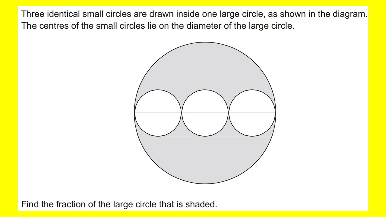 GCSE OCR Sample 5H q12 circles (Maths: higher tier past paper) - YouTube