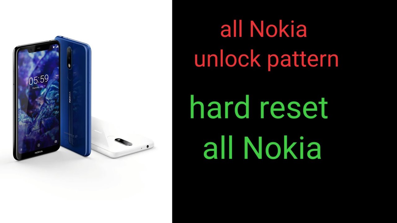 all Nokia unlock password pattern hard reset - YouTube