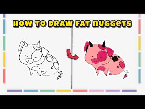 How to Draw Fat Nuggets from Hazbin Hotel – Drawing Tutorial