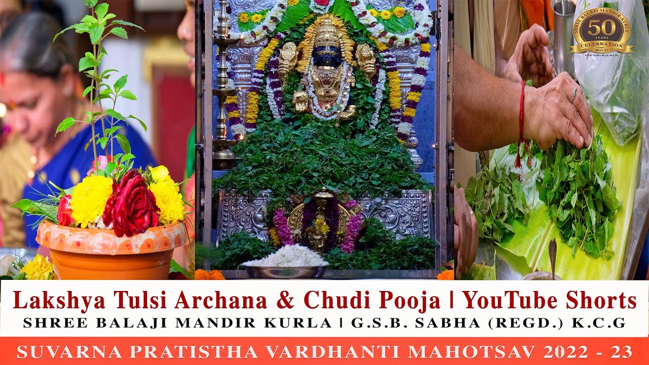 Lakshya Tulsi Archana & Chudi Pooja | Youtube Shorts | Shree Balaji ...