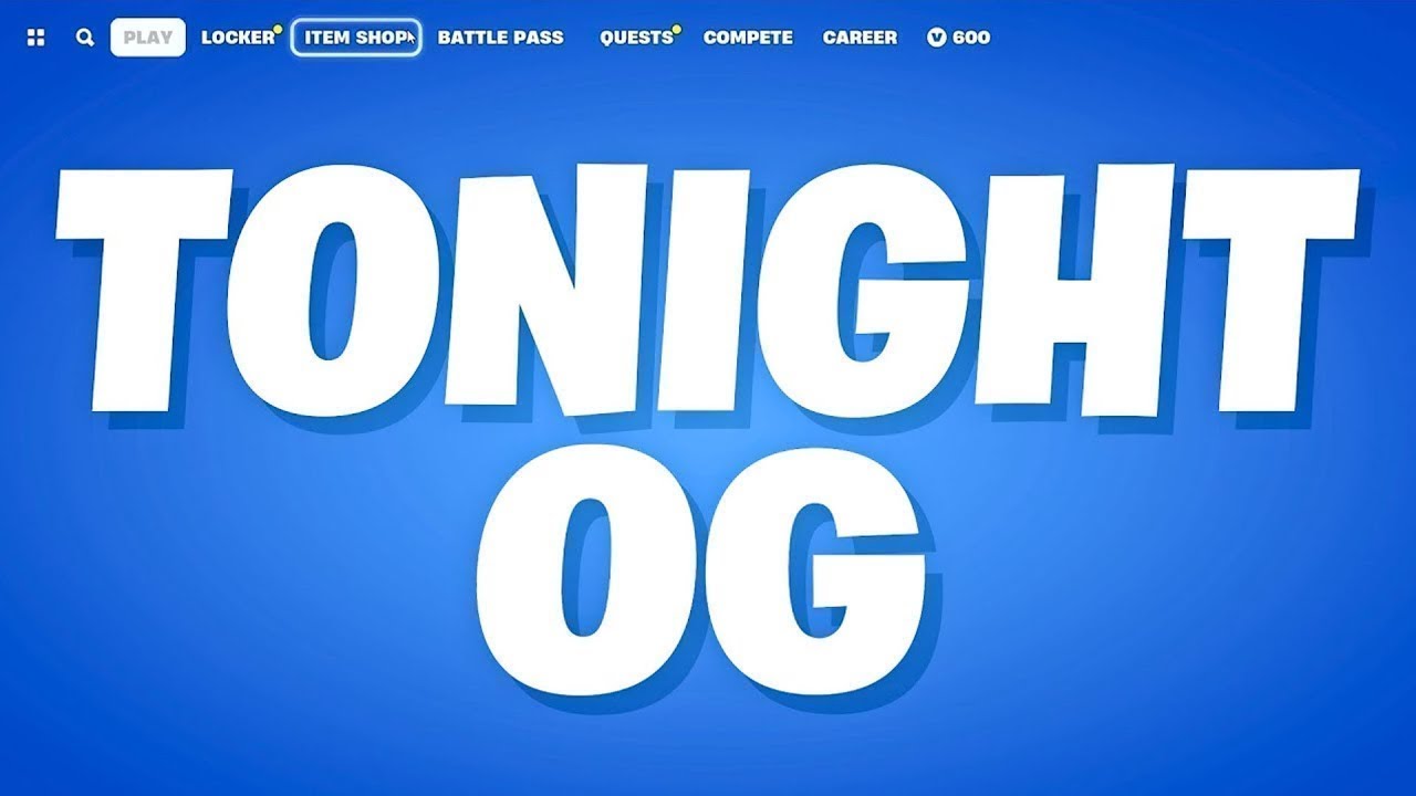 Fortnite Tonight Shop LEAKED EARLY!! (RARE OG Emote) - YouTube