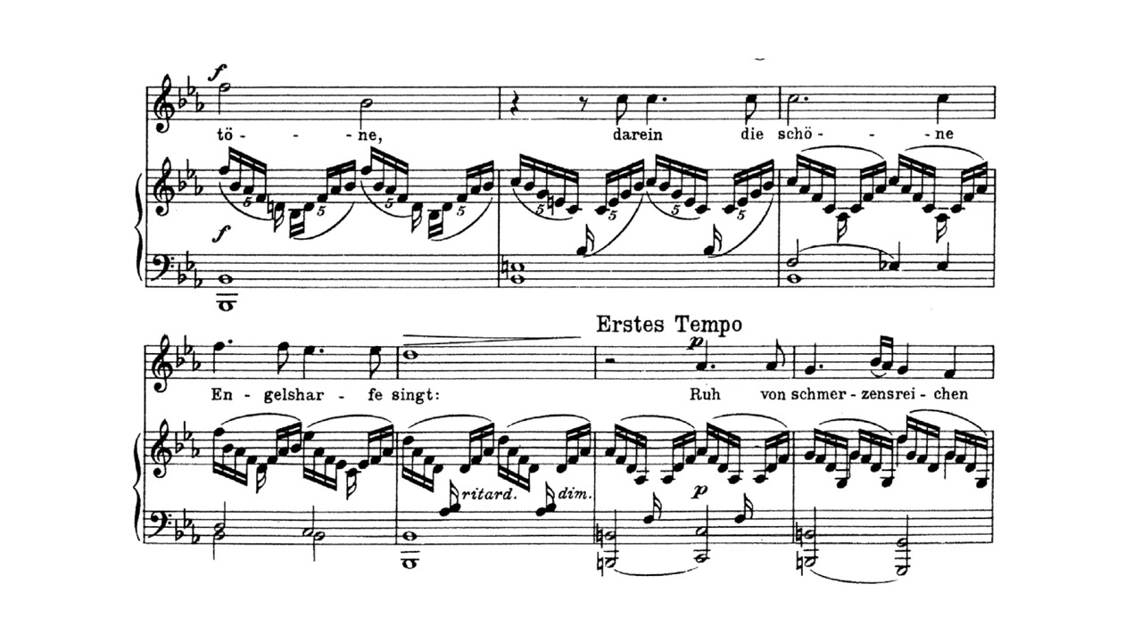 Robert Schumann - Requiem, Op. 90/7 (Score Video) - YouTube