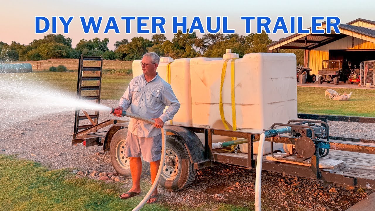 DIY Water Haul Trailer - YouTube