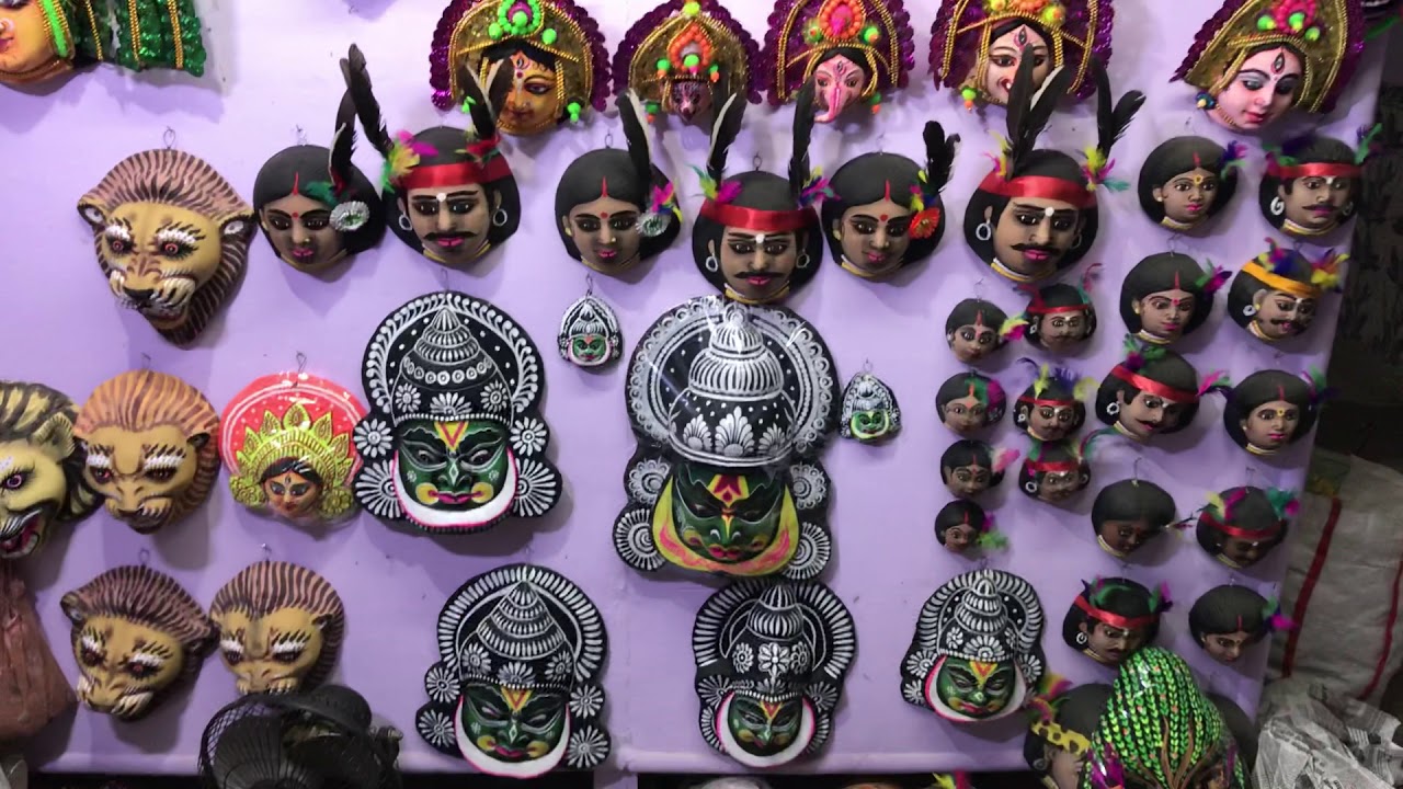 Purulia chau dance mask - YouTube