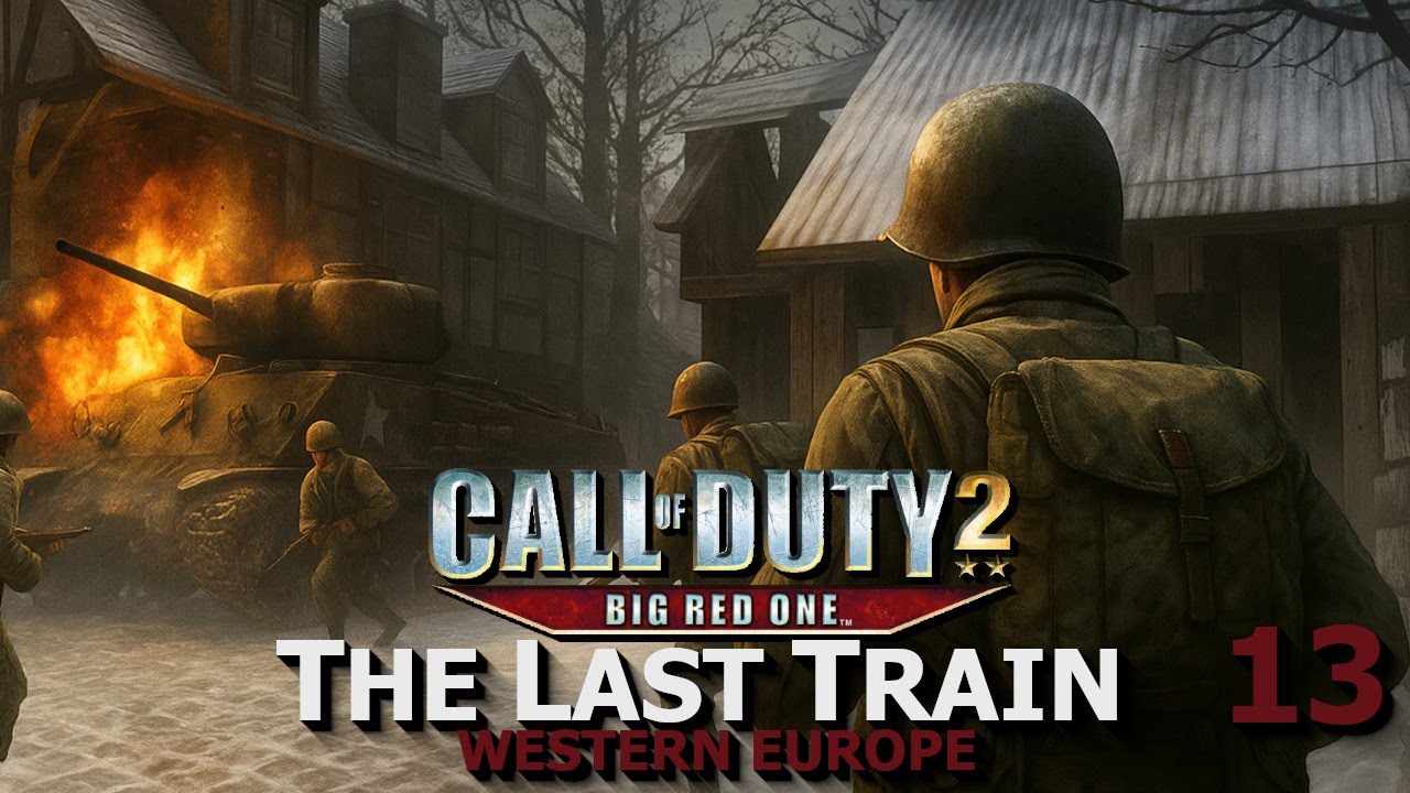 Call of Duty 2 Big Red One: The Last Train HARD Gameplay - YouTube
