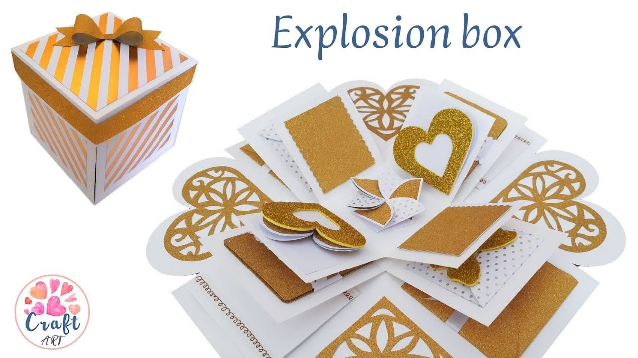 Explosion box / Explosion gift box - YouTube