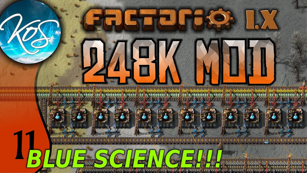 Factorio 248k Mod 11 Triumphant Blue Science Tips And Tricks Youtube
