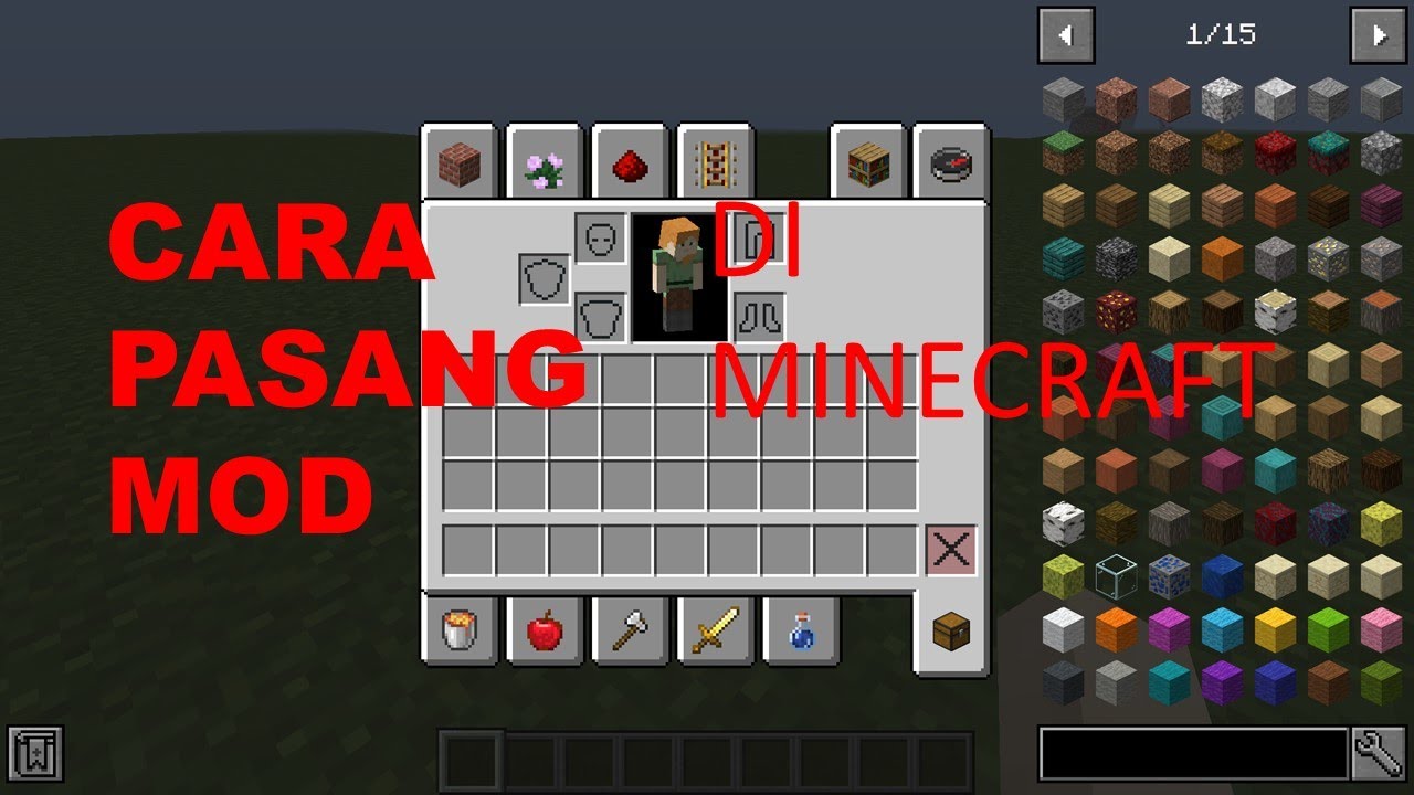 cara pasang mod di minecraft - YouTube