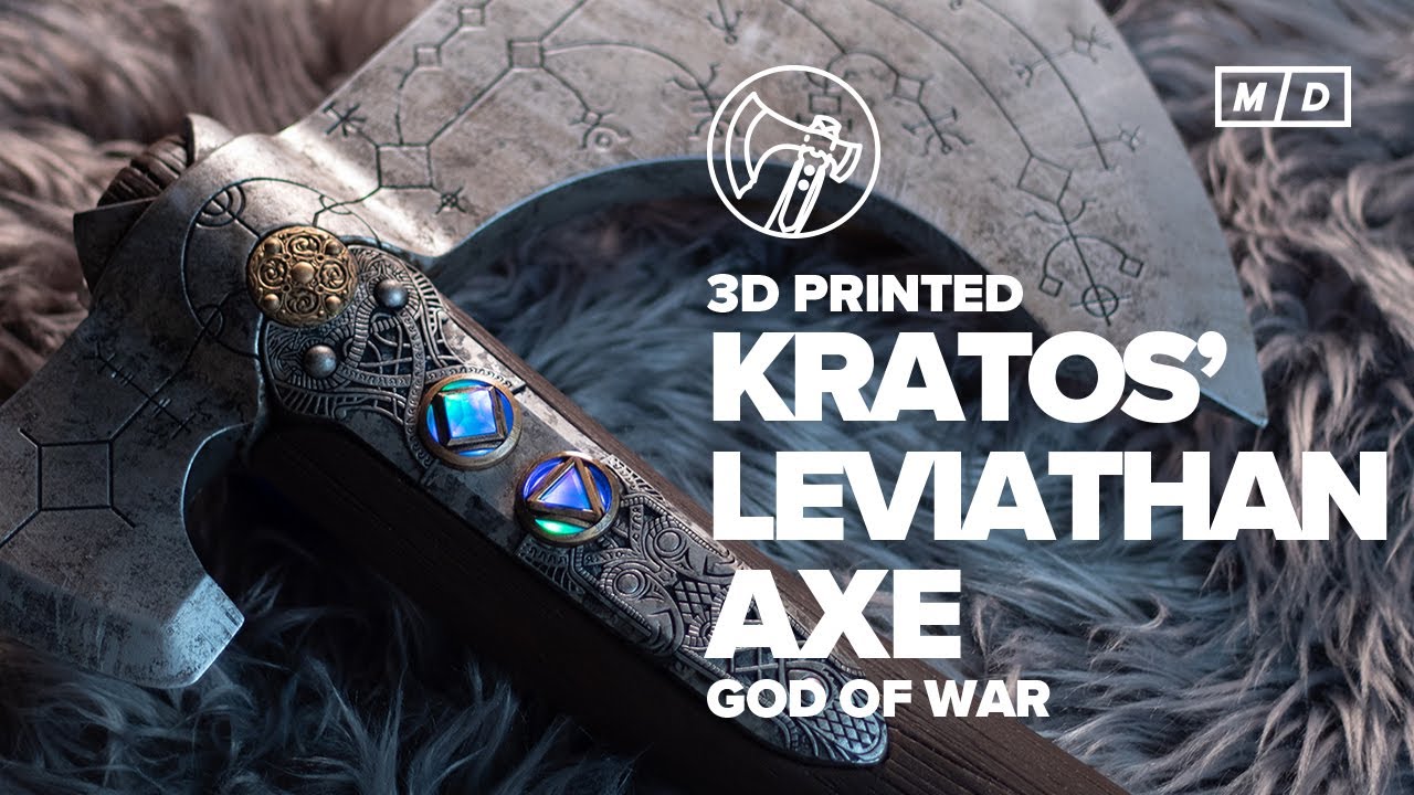 3D Printed Leviathan Axe Kratos Axe God Of War Ragnar k YouTube 3D Printed Leviathan Axe Kratos Axe God Of War Ragnar k YouTube