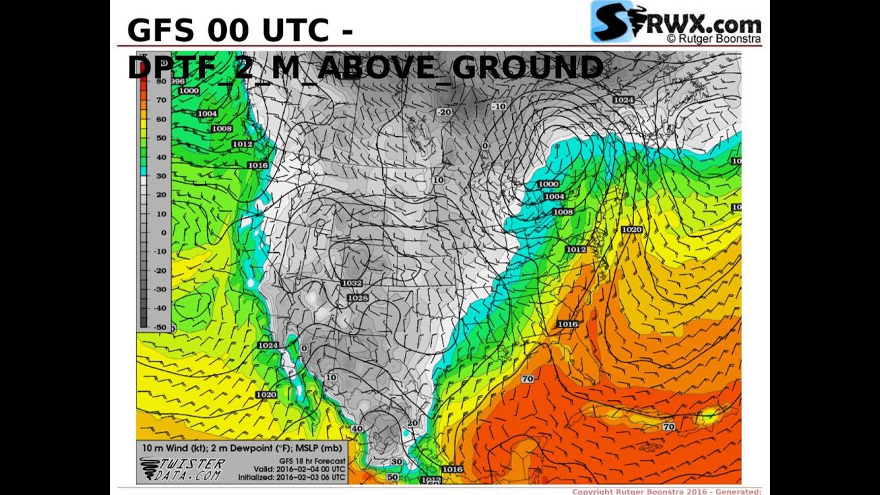 Severe Weather Maps for February 03, 2016 (Wed) - SPC Risk: MRGL - YouTube