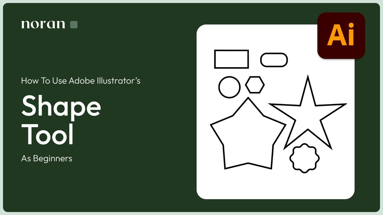 How To Use Shape Tools? | Adobe Illustrator Tutorial for Beginners ...