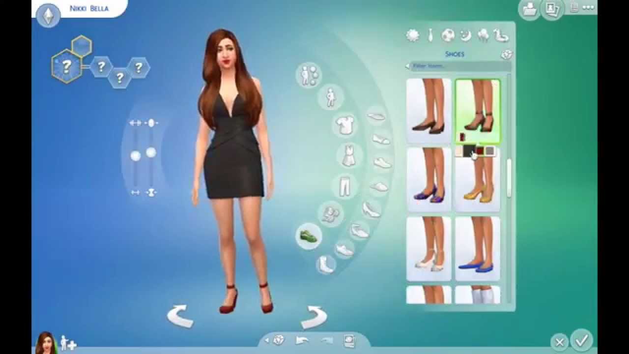 The Sims 4 ~ Create A Sim (Nikki Bella) - YouTube