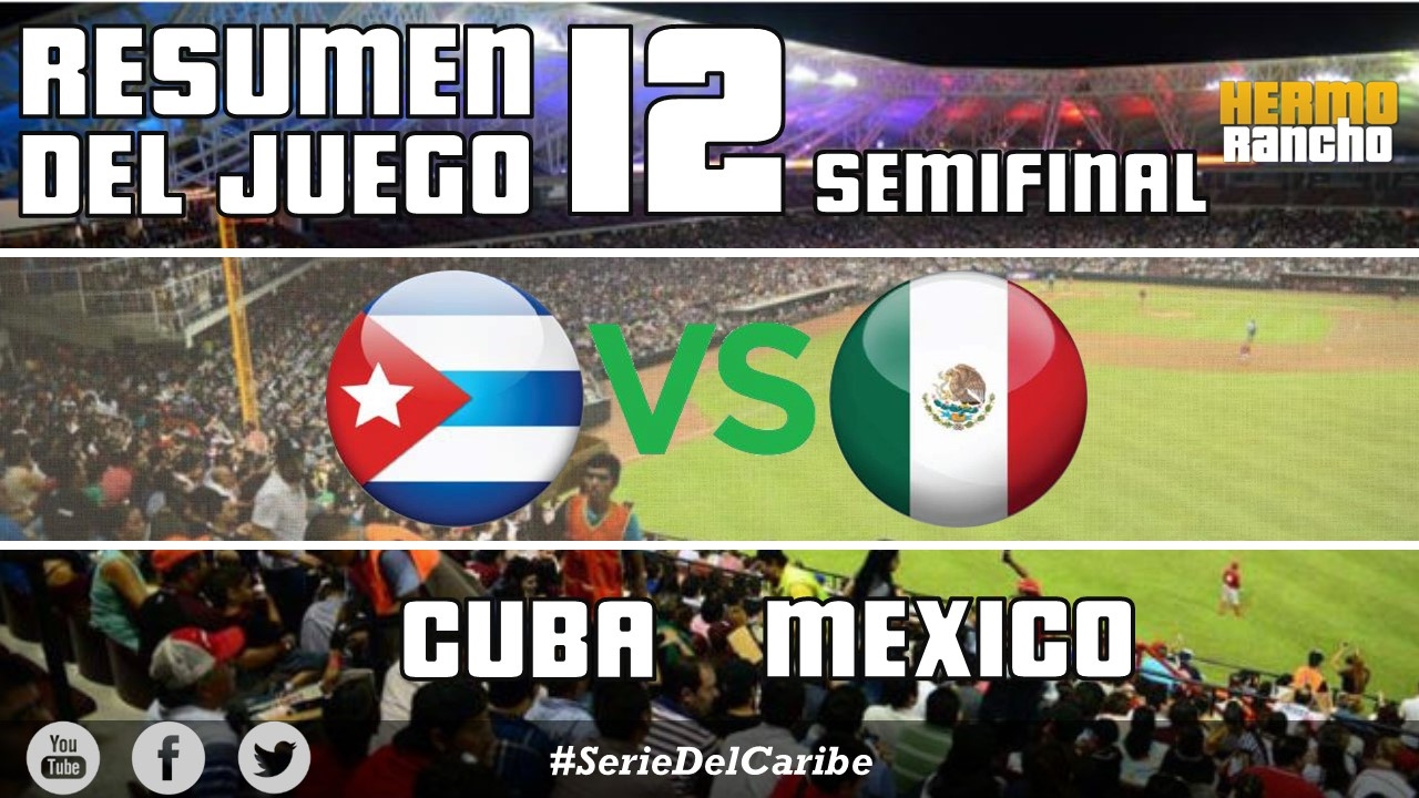 Resumen J12 Cuba vs Mexico Semifinal Serie del Caribe 2017 - YouTube