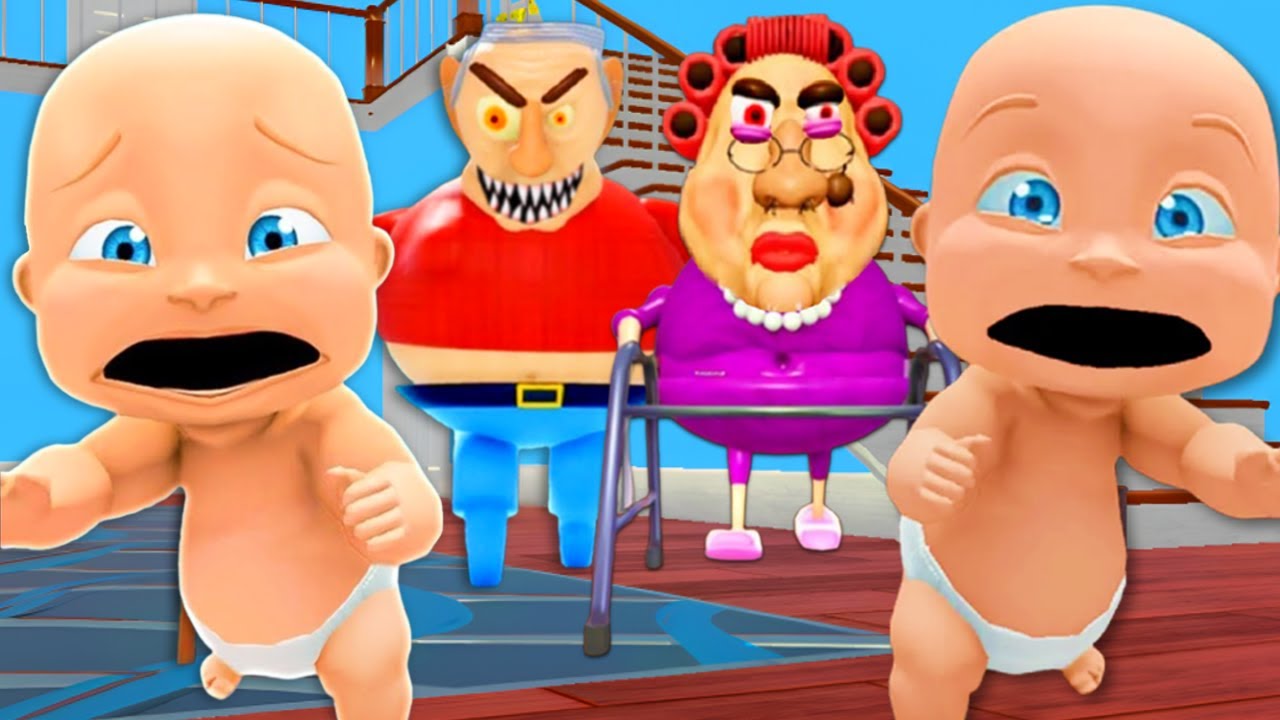 Babies Escape EVIL GRANDPARENTS HOUSE! - YouTube