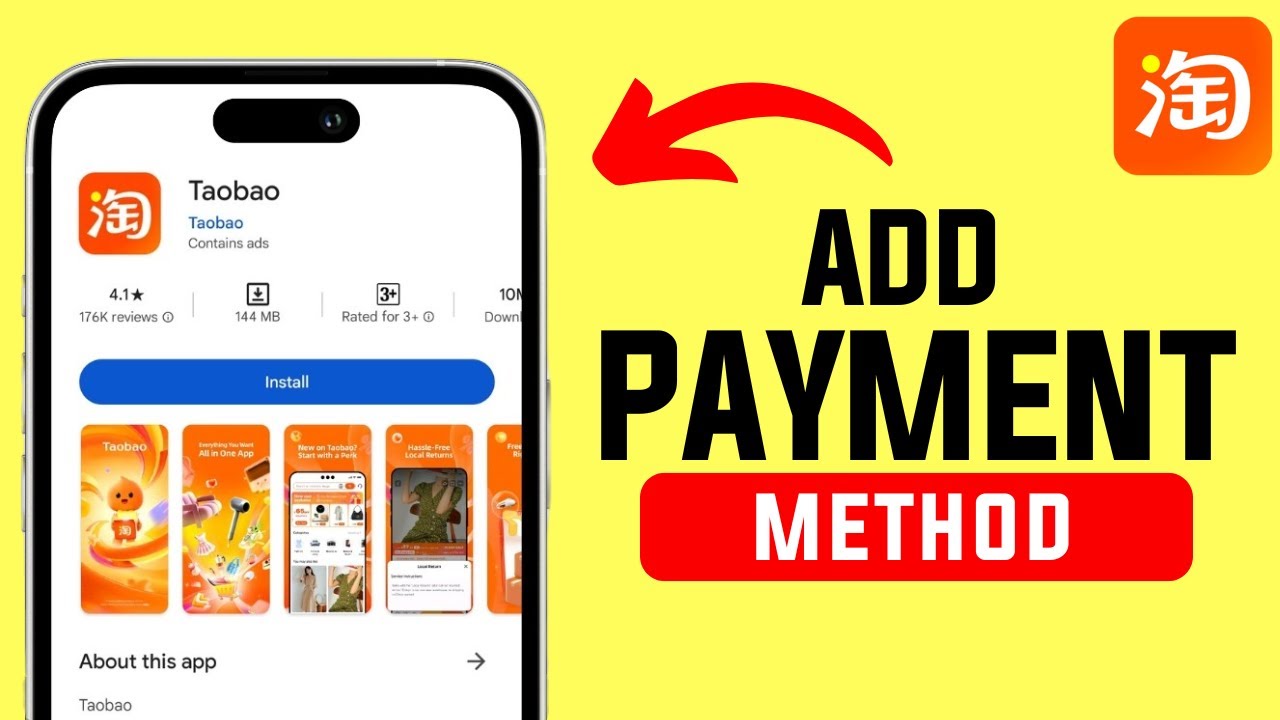 How to Add Payment Method on Taobao App - YouTube