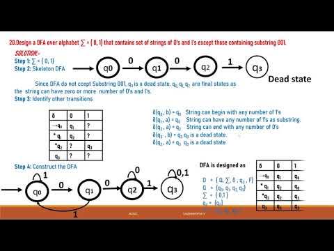 Deterministic Finite Automata Problems (Examples 5) - YouTube