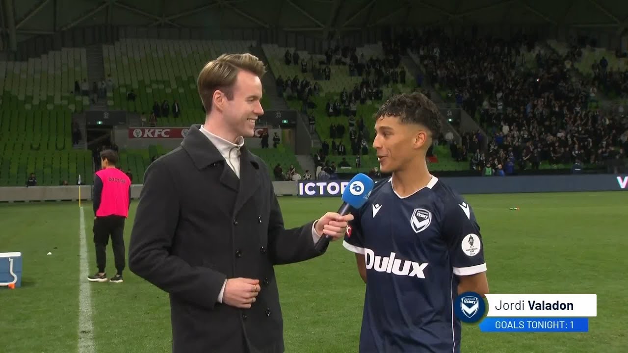 JORDI VALADON SENDS #MELBOURNE VICTORY INTO THE 2024 #AUSTRALIACUP ...
