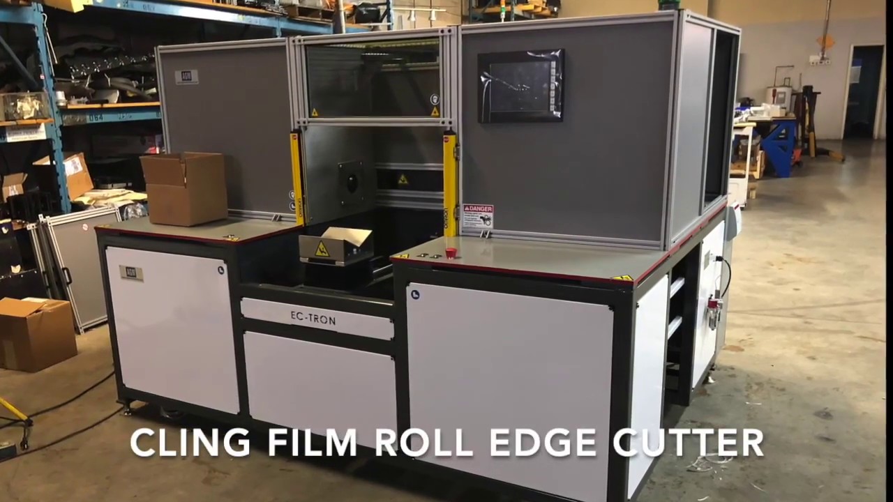 Automatic Edge Cutter For Large PVC Rolls - YouTube
