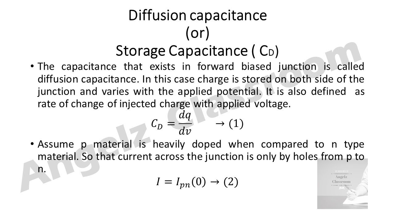 Diffusion capacitance - YouTube