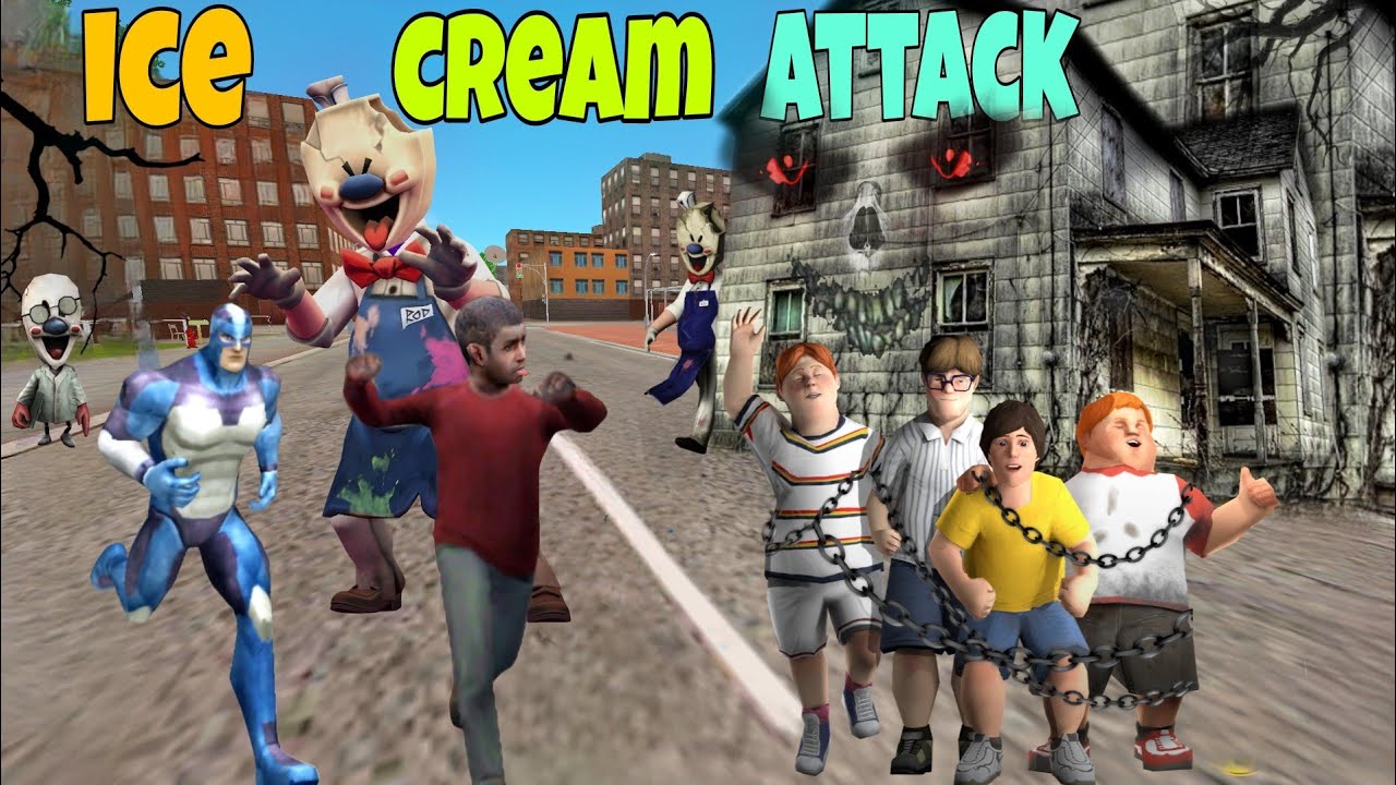 Ice Cream Attack On Vice Town Ice Cream Rod Vs Rope Hero In Rope Hero ...