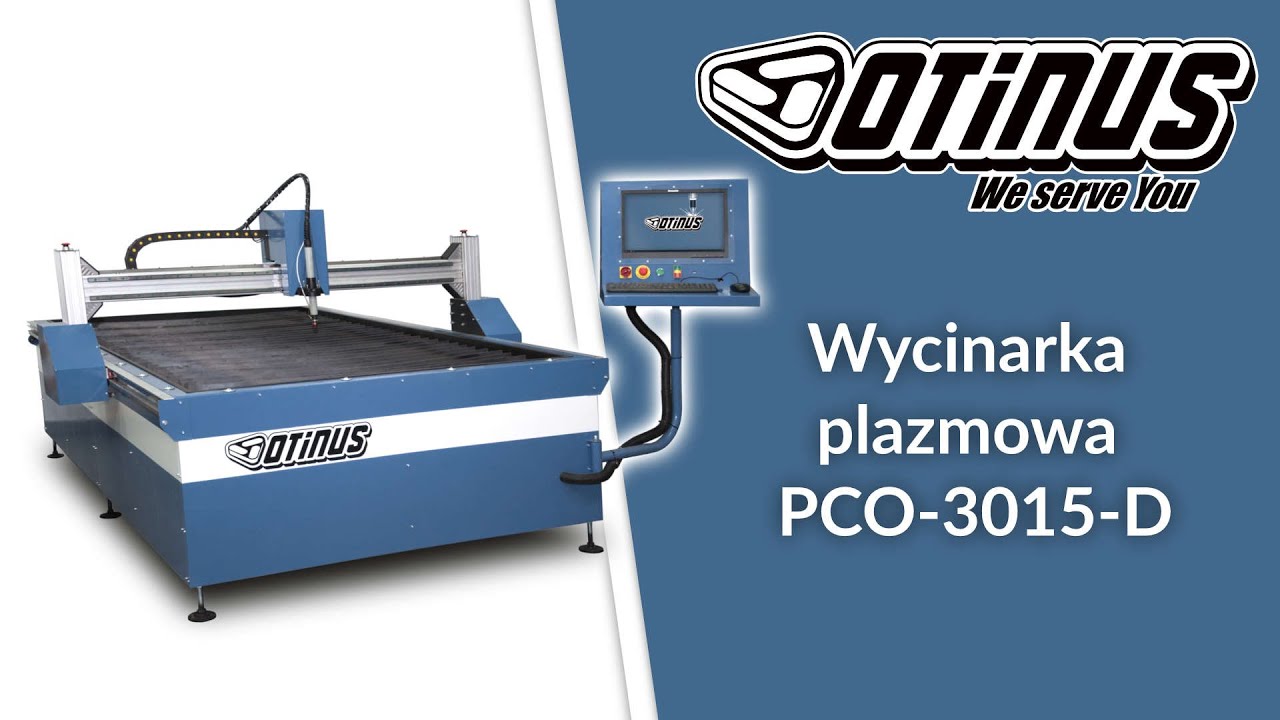 Wycinarka plazmowa CNC Otinus, model: PCO-3015-D - YouTube