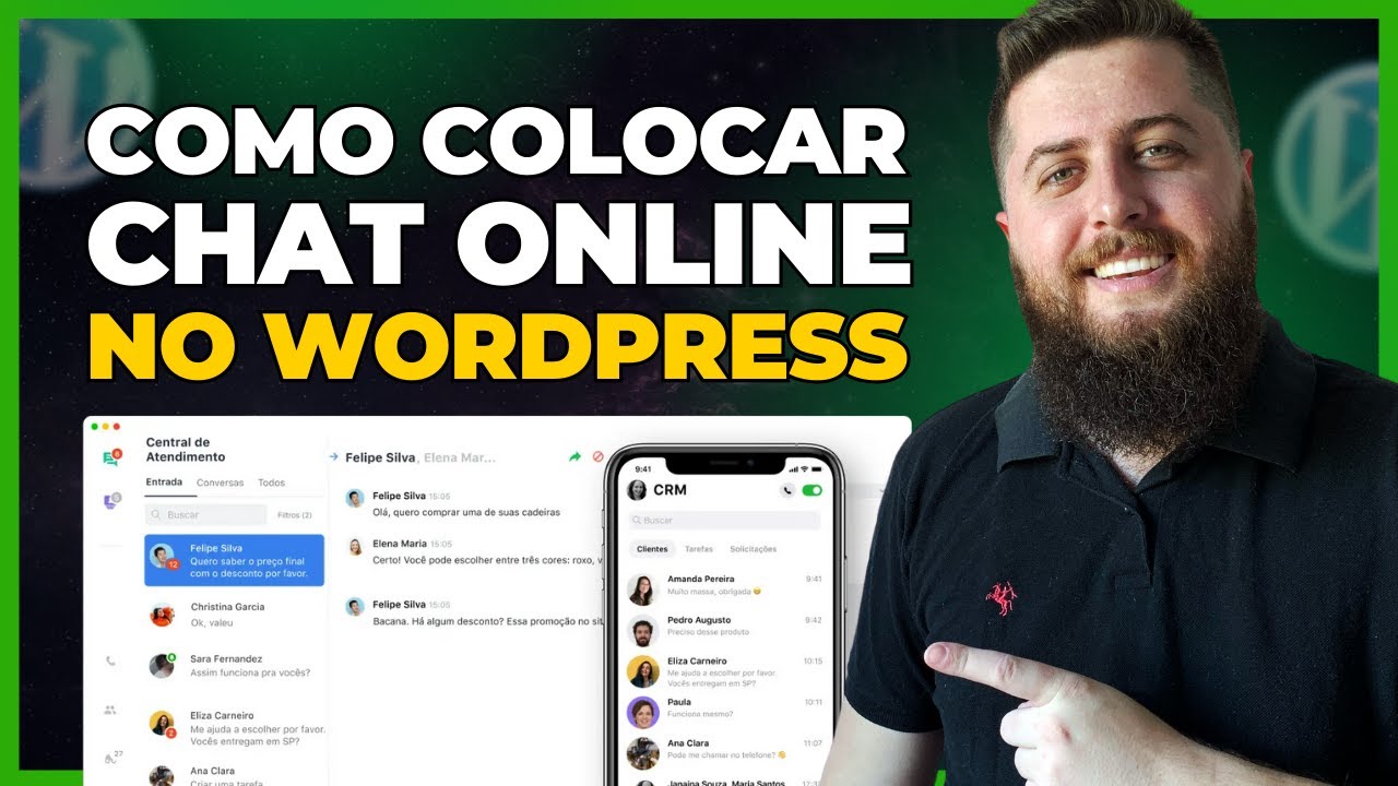 Como Colocar CHAT ONLINE GRÁTIS no WordPress [Plugin JivoChat] - YouTube