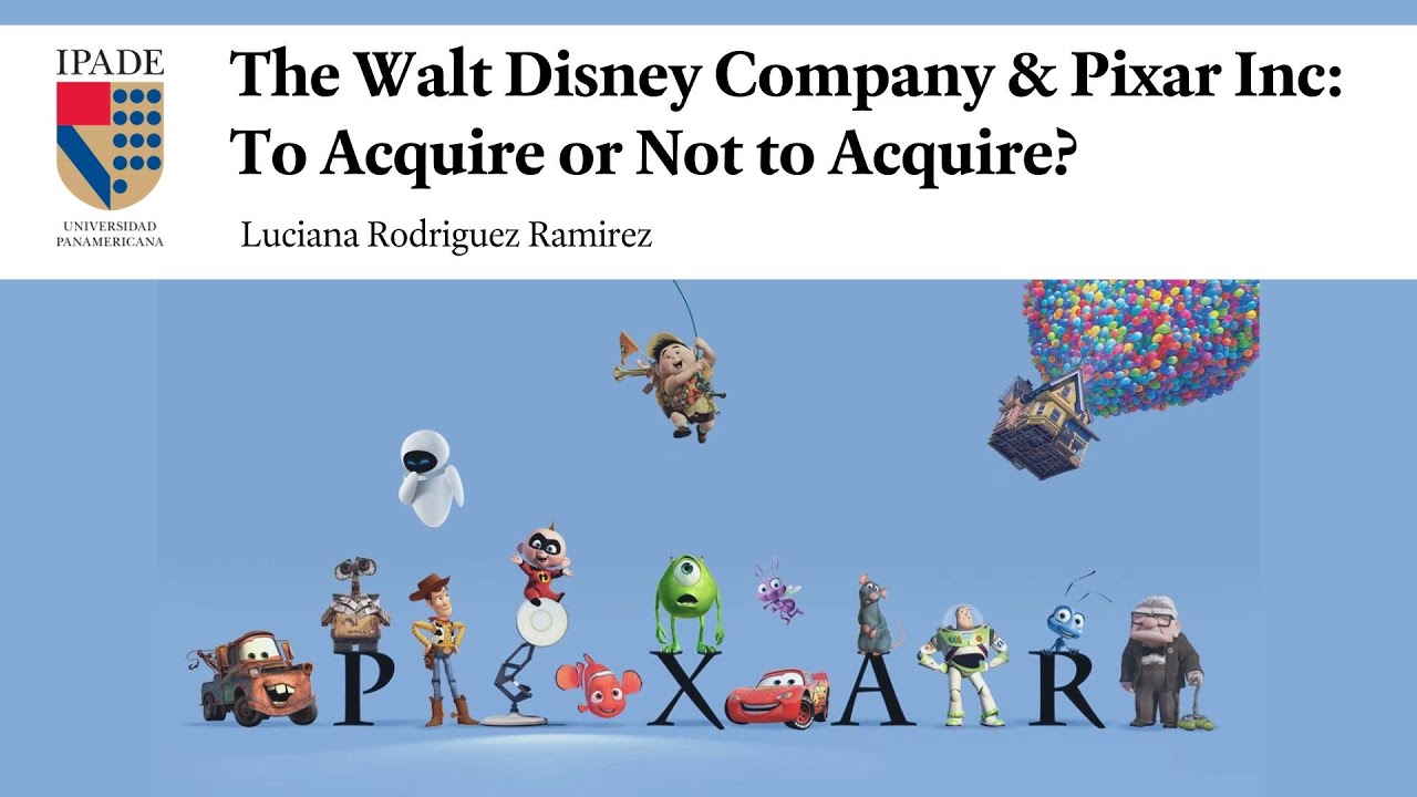 The Walt Disney Company & Pixar Inc: To Acquire or Not to Acquire ...