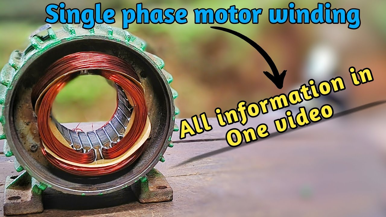 Single phase motor winding | How to rewinding electric motor all ...