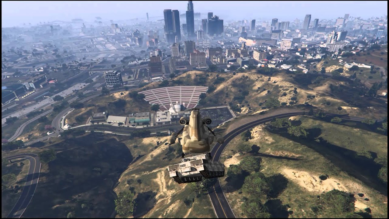 GTA 5 PC flying tank - YouTube