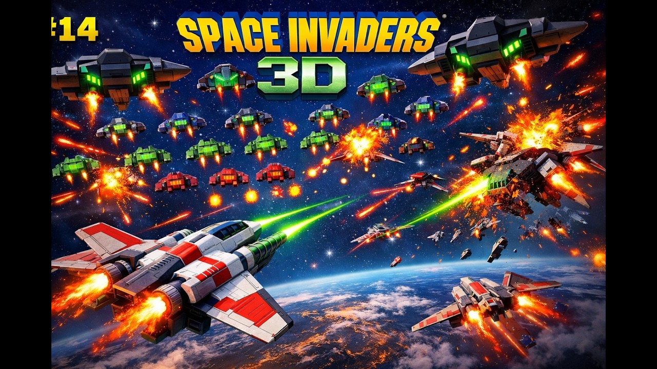 Space Invaders 3D, Level 14 Gameplay | Like, Share & Subscribe For ...