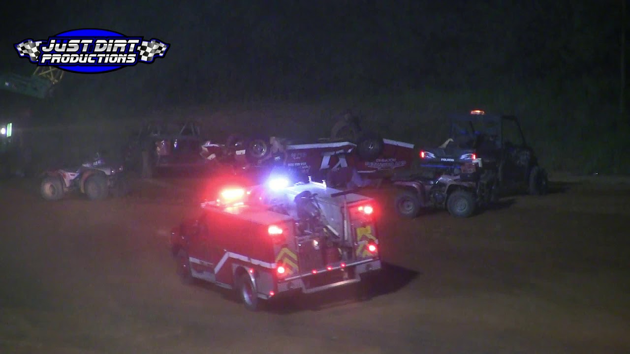 Kevin mitchell Roll Over 8-19-17 Southern Raceway - YouTube