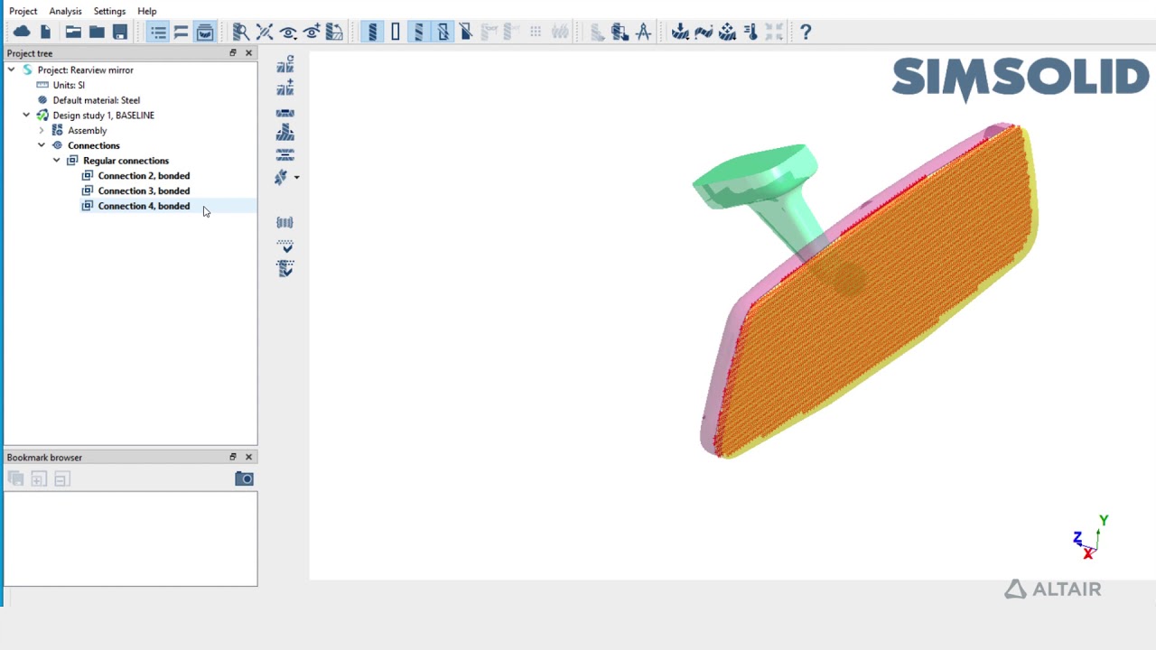 Altair SimSolid™ Adhesives Tutorial - YouTube