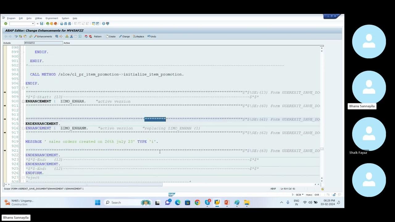 3. SAP Enhancements User Exits3 | SAP ABAP Realtime Scenario | SAP ABAP For Freshers - YouTube