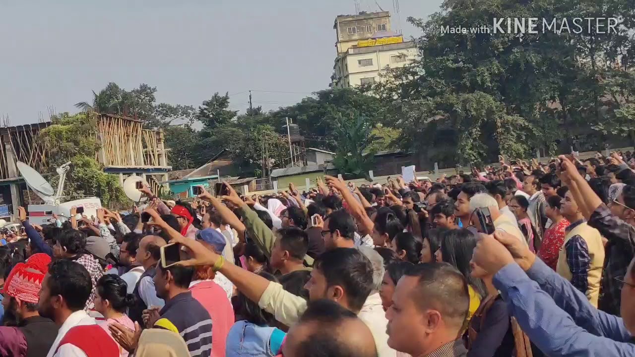 Non violence protest against CAB/CAA - YouTube