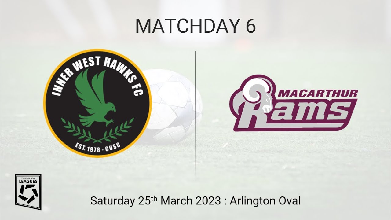U15 Round 6 - Inner West Hawks FC v Macarthur Rams FC - YouTube