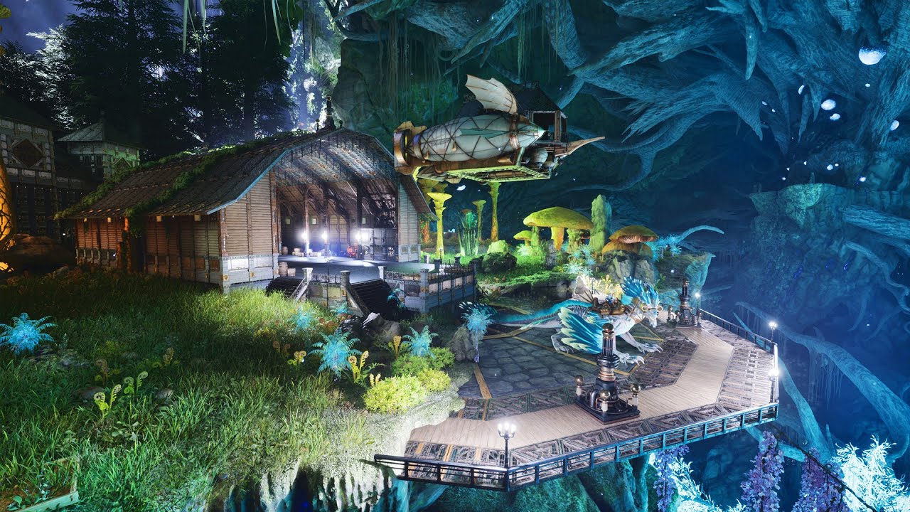 Steampunk Zeppelin Hangar | Build Tutorial | ARK: Survival Ascended ...