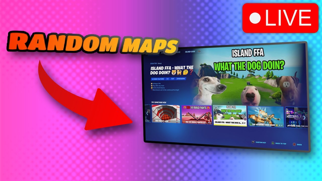 EXPLORING RANDOM FORTNITE CREATIVE MAPS - YouTube