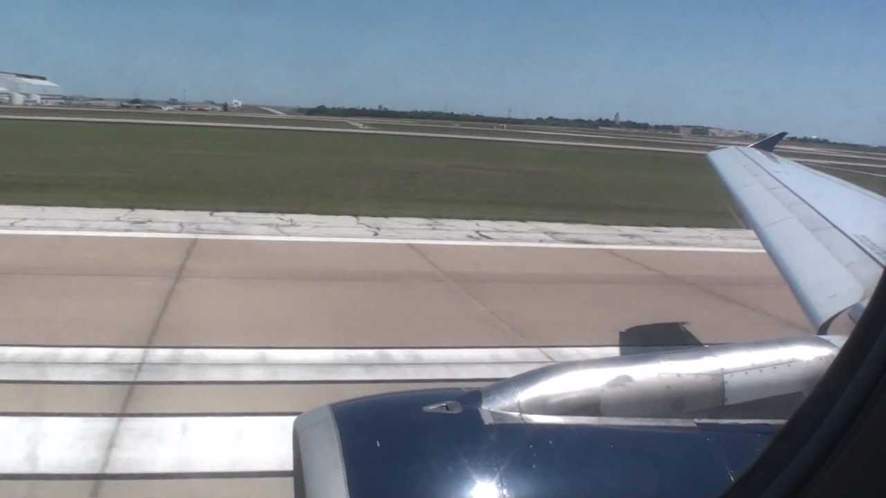 Airbus A320 takeoff from Dallas-Fort Worth on US Airways - YouTube