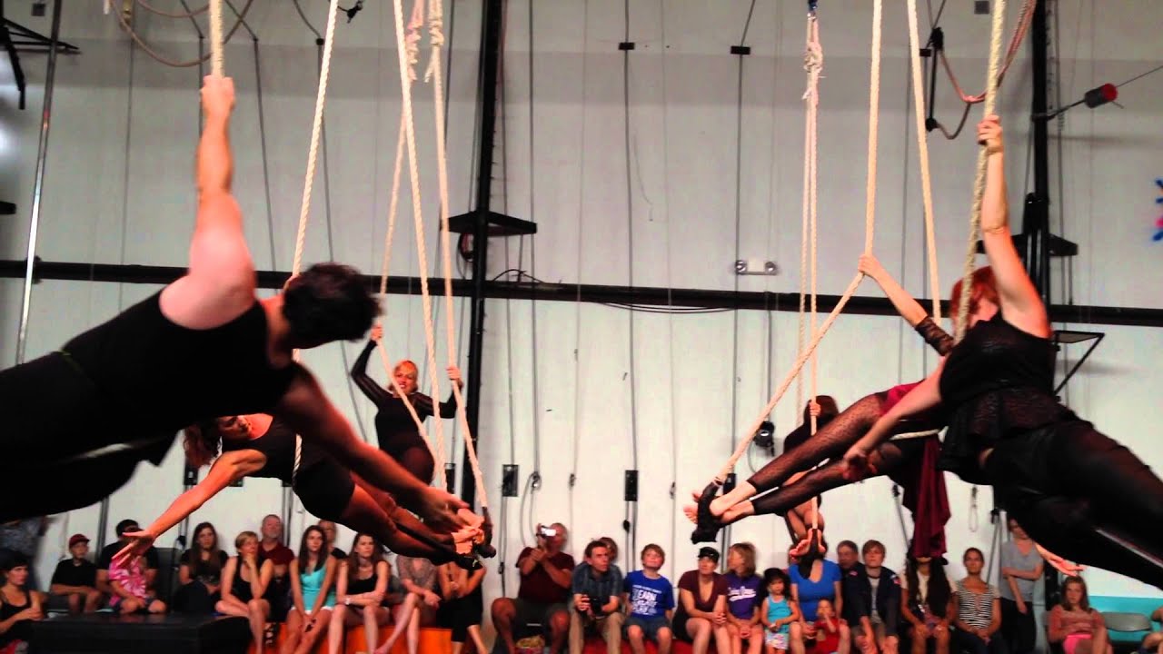 "Goth Angels", Canopy Studio Adult Intermediate Trapeze Students - YouTube