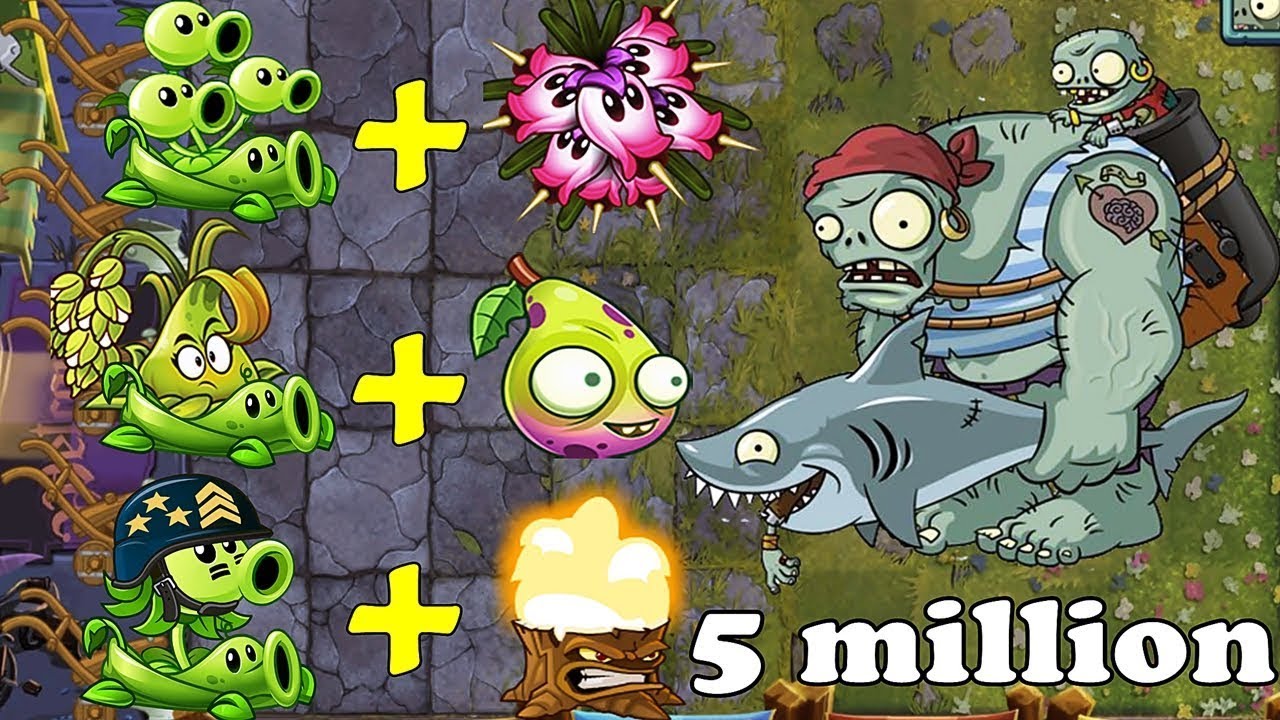 Level 10 Plants Random VS Boss Zoombies Gargantuar Who Win Win Plants ...
