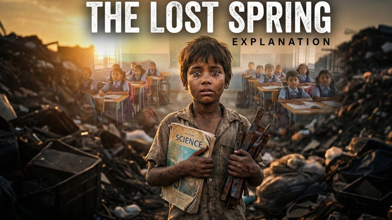 Class 12 English_The Lost spring explained in Hindi|| Animated video ...
